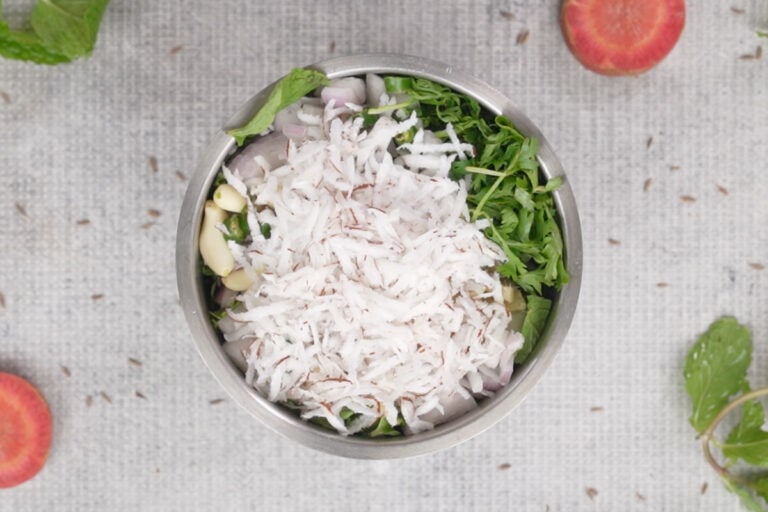 Pudina Rice Recipe (Mint Rice) - Whisk Affair
