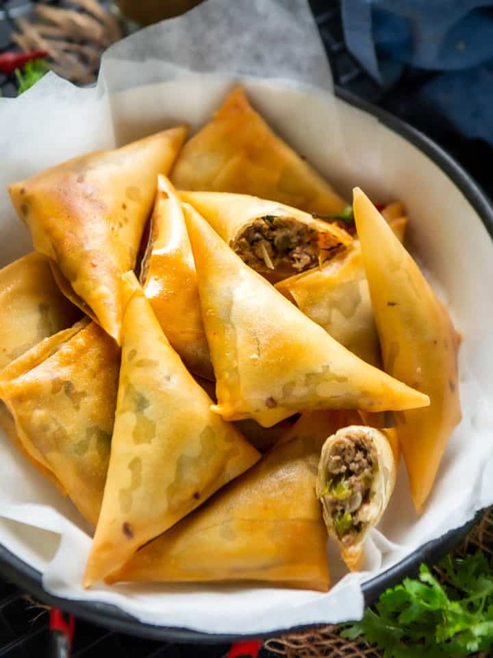 Easy Indian Samosa Chaat Recipe + Video