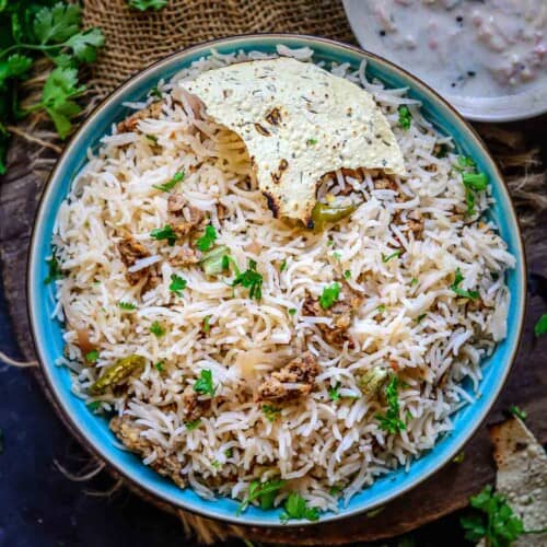 Wadi Chawal Recipe (Punjabi Wadi Pulao) - Whisk Affair