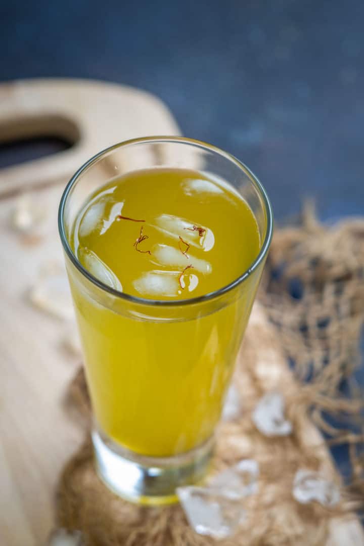 Kesar Chandan Sharbat Recipe (Saffron Sandal Syrup)