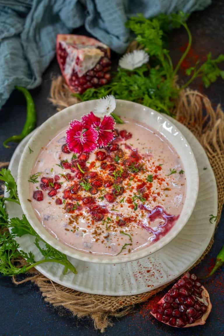 Pomegranate Raita Recipe (Anar Raita) - Whiskaffair