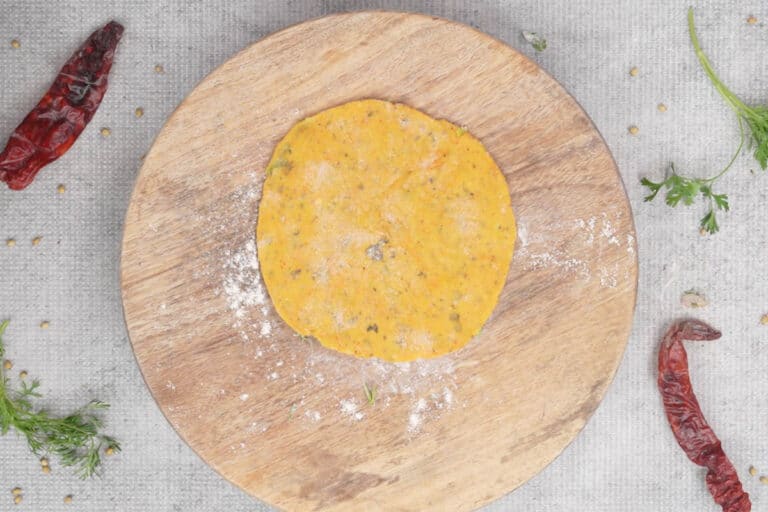 Missi Roti Recipe (Spicy Chickpea Flour Flatbread) - Whisk Affair
