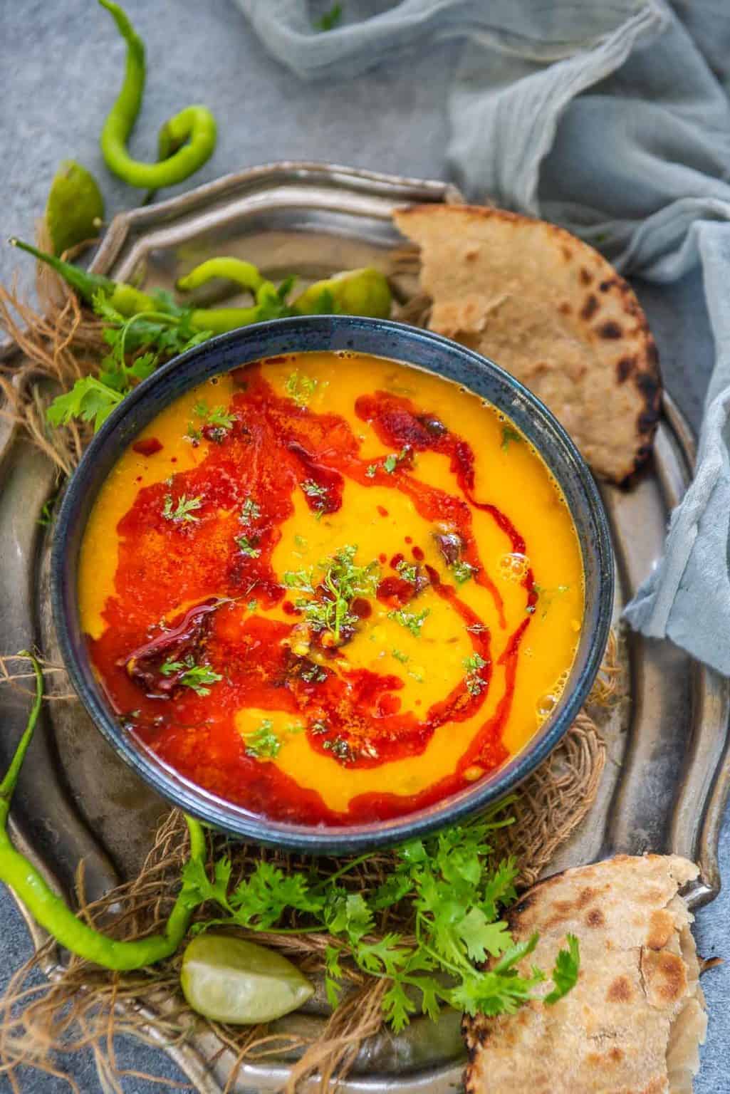 Restaurant Style Punjabi Yellow Dal Tadka Recipe + Video
