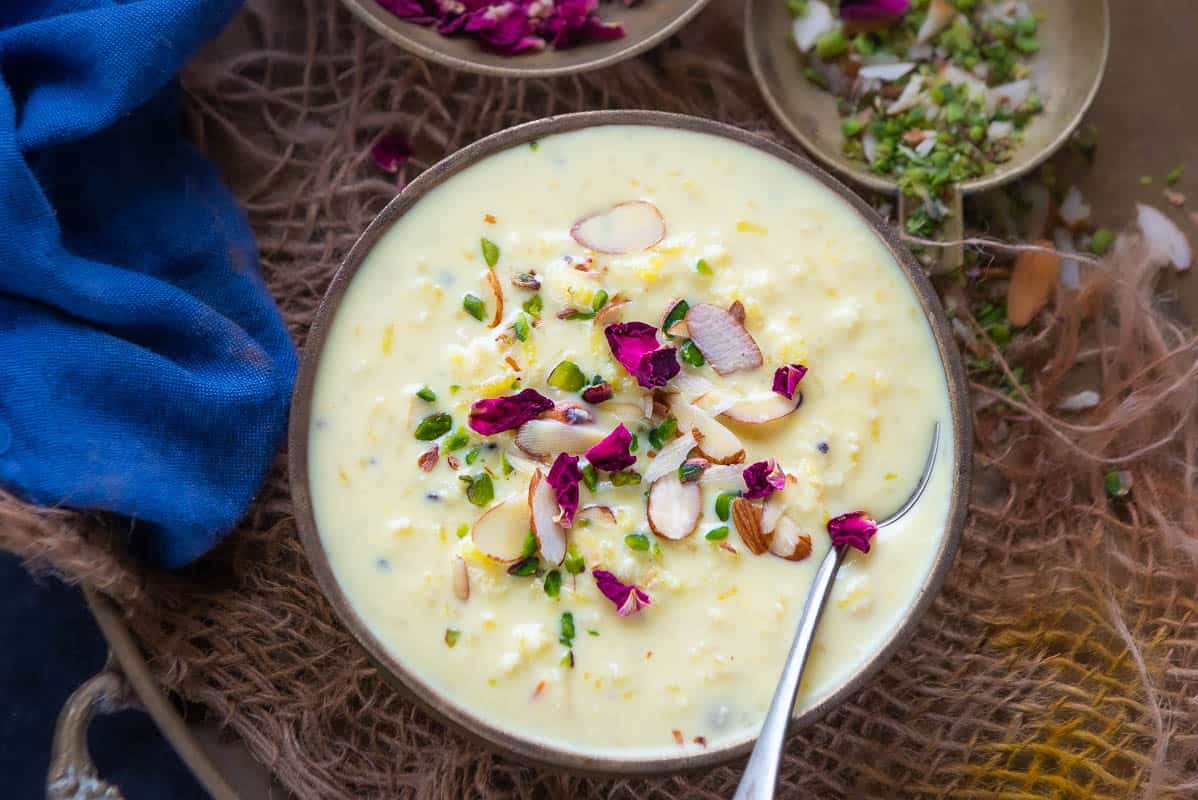 Easy Rice Kheer Recipe (Indian Rice Pudding) + Video