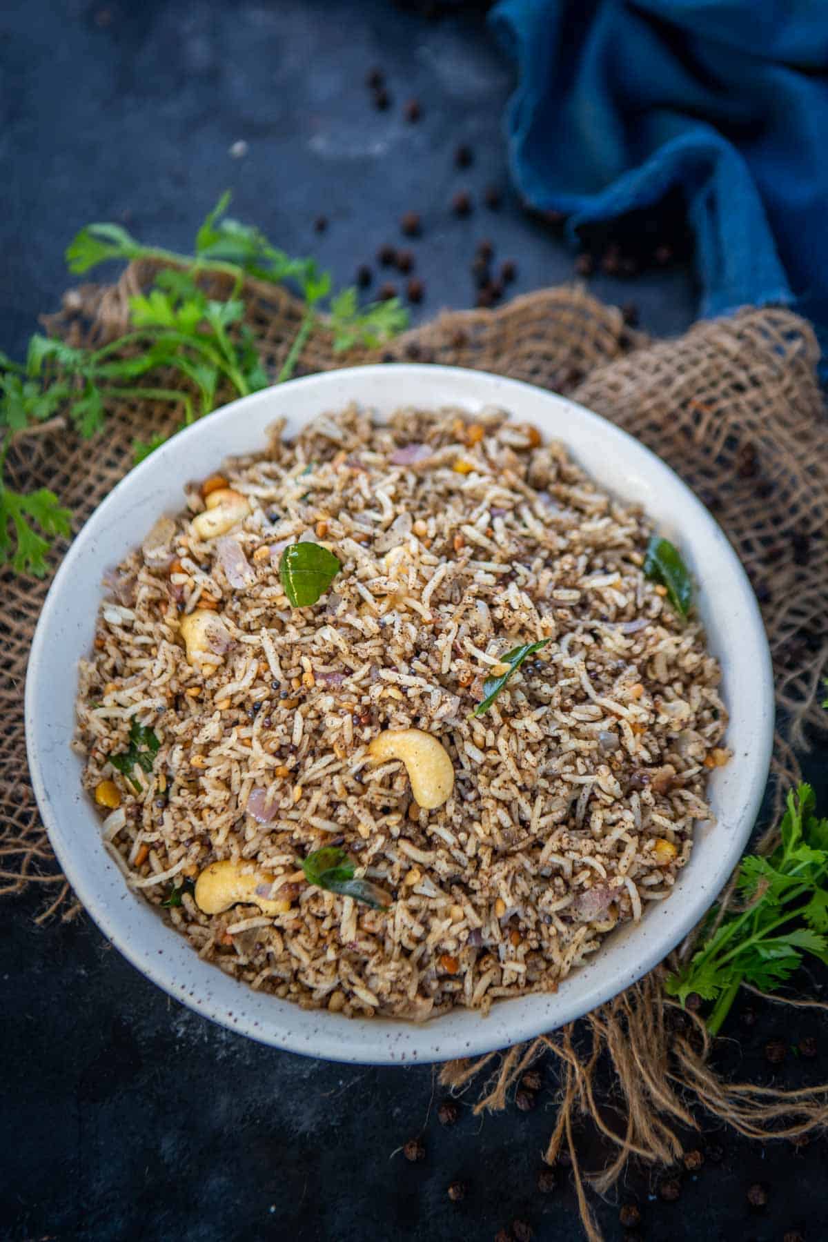 Black Pepper Rice Recipe (Milagu Sadam) - Whiskaffair