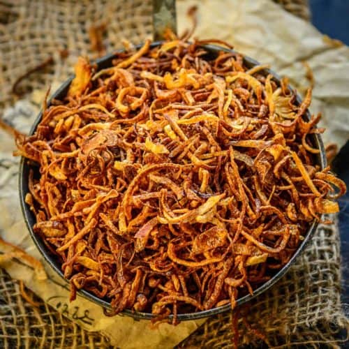 Birista Recipe (Crispy Fried Onions) - Whiskaffair