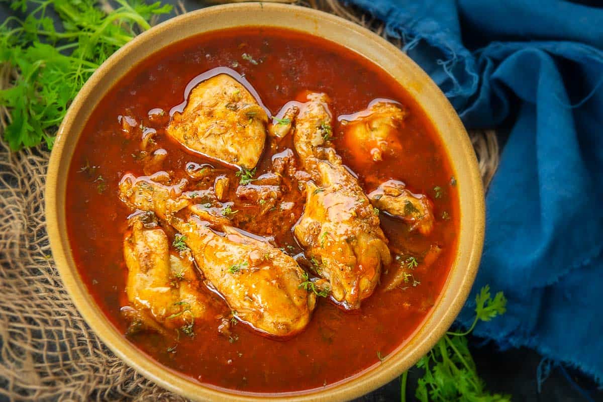 Tomato Chicken Curry Recipe (Tamatar Murgh) - Whisk Affair