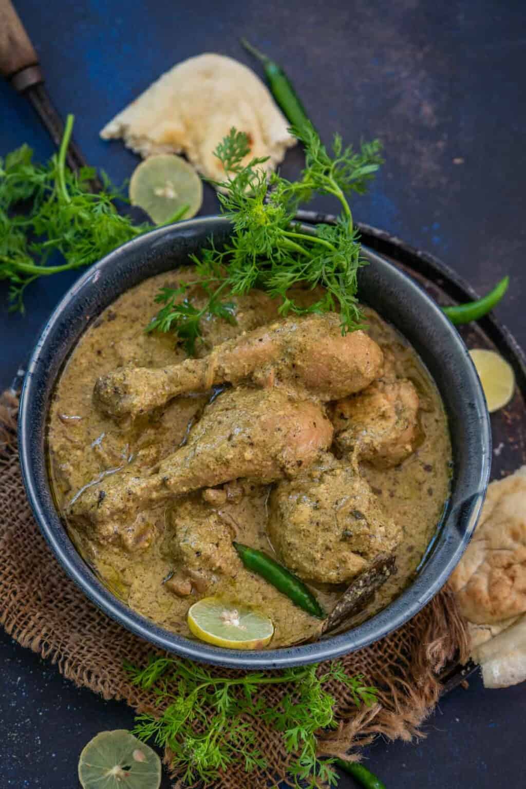 Coriander Chicken Curry Recipe (Dhaniya Chicken Curry)