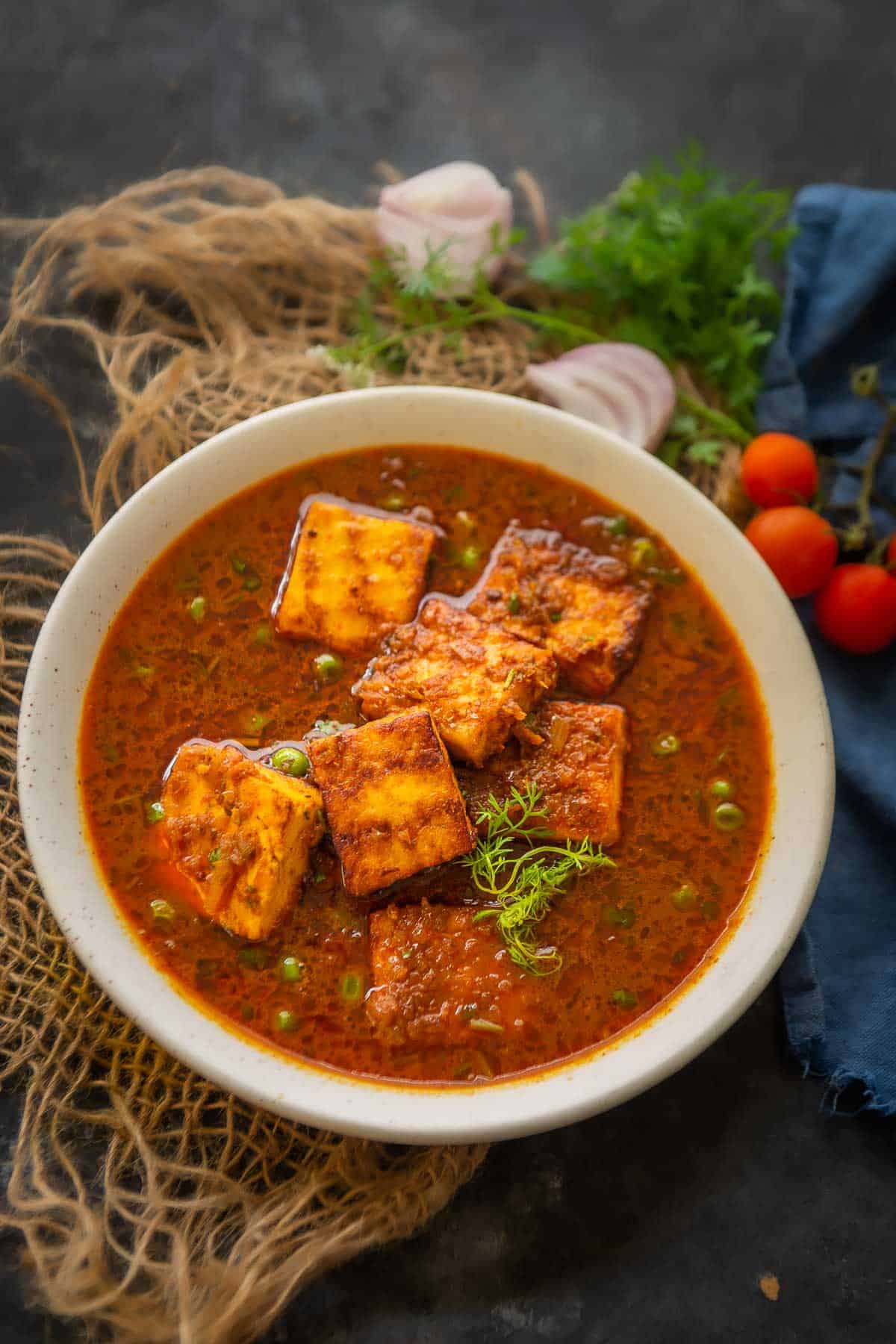 Easy Punjabi Dhaba Style Matar Paneer Curry Recipe + Video