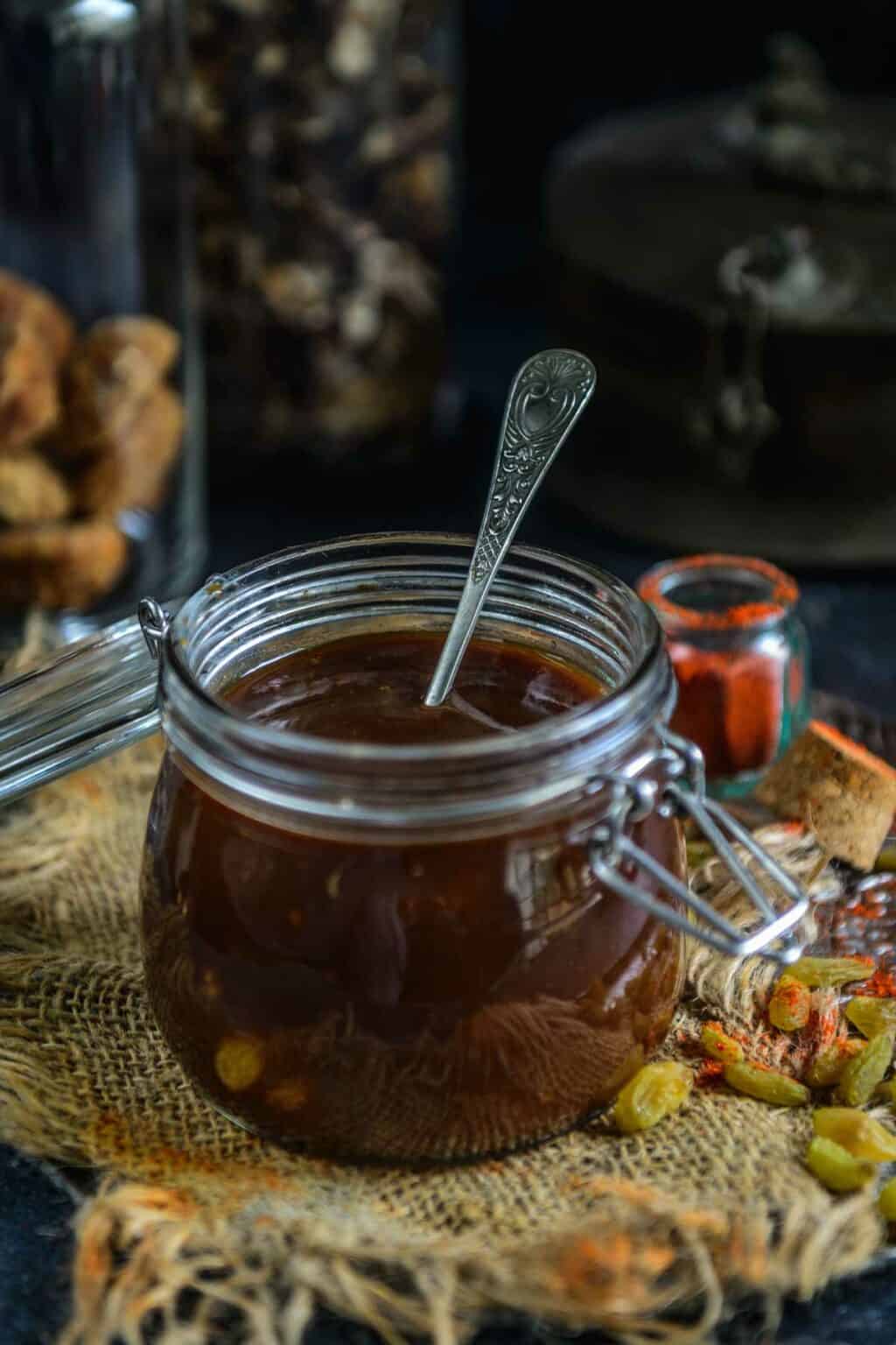 Tamarind Chutney Recipe (Imli Chutney) - Whisk Affair