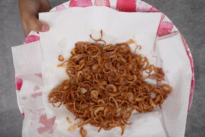 Birista Recipe (Crispy Fried Onions) - Whiskaffair