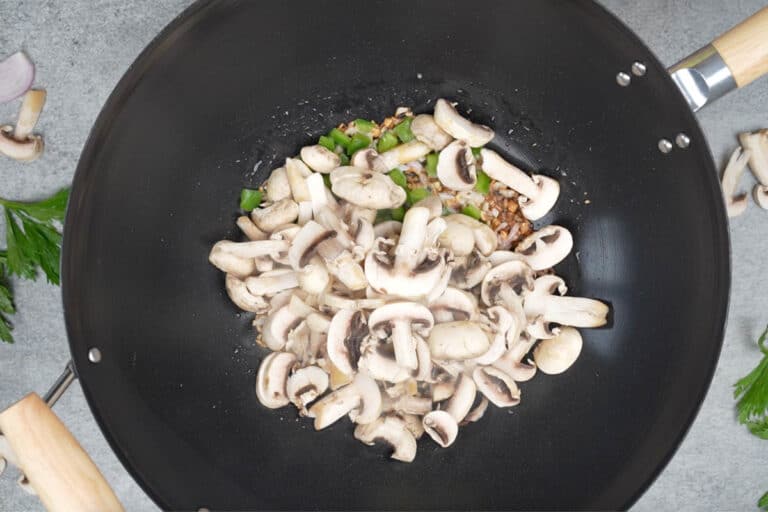 Mushroom Fried Rice Recipe (Chinese Style) - Whiskaffair