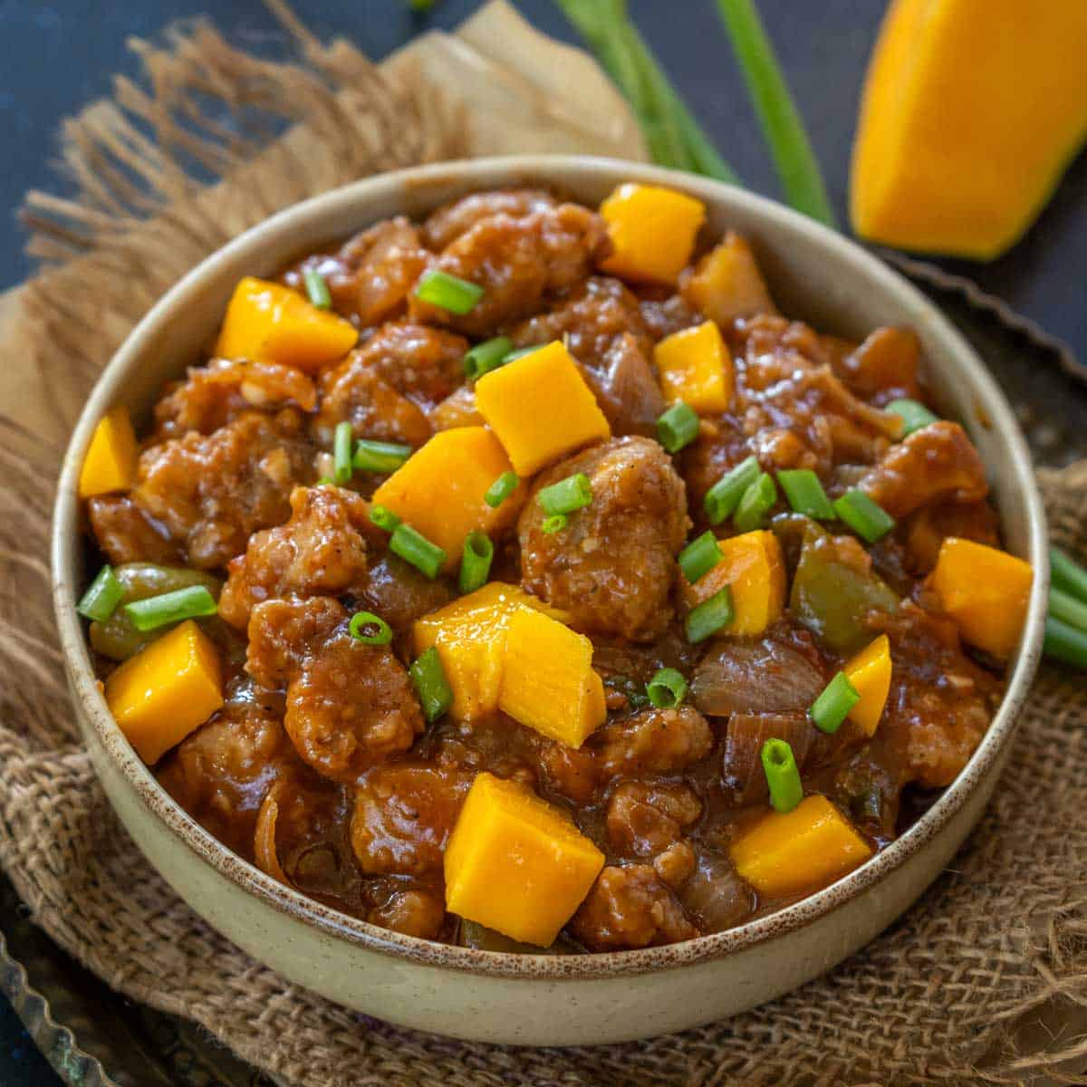 Easy Chinese Mango Chicken Stir Fry Recipe
