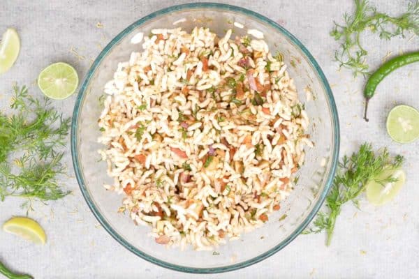 Bhel Puri Recipe (Indian Street Snack) + Video
