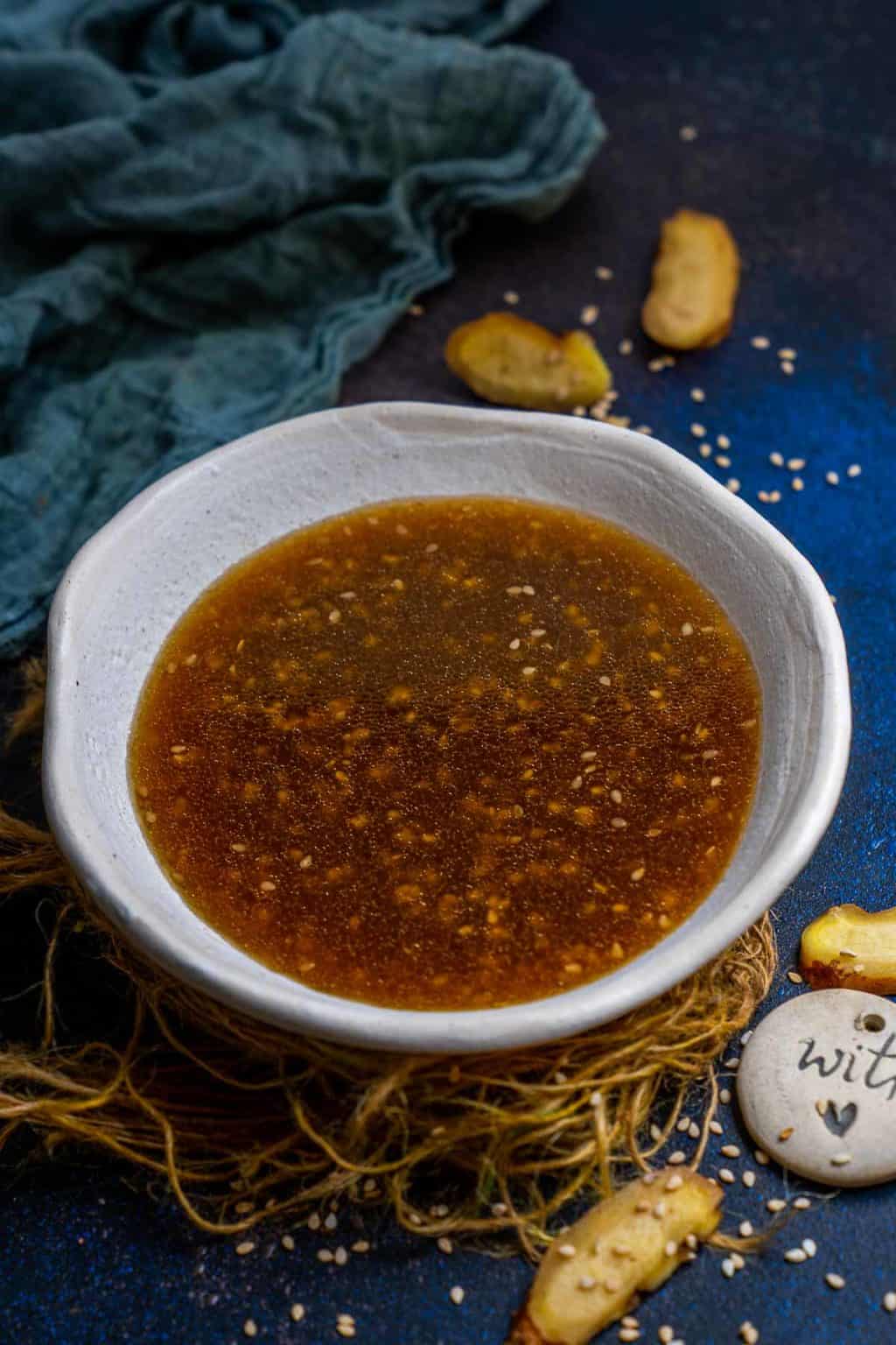 Sesame Ginger Salad Dressing Recipe - Whiskaffair