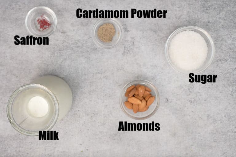 Badam Milk Recipe (Indian Badam Doodh) - Whisk Affair