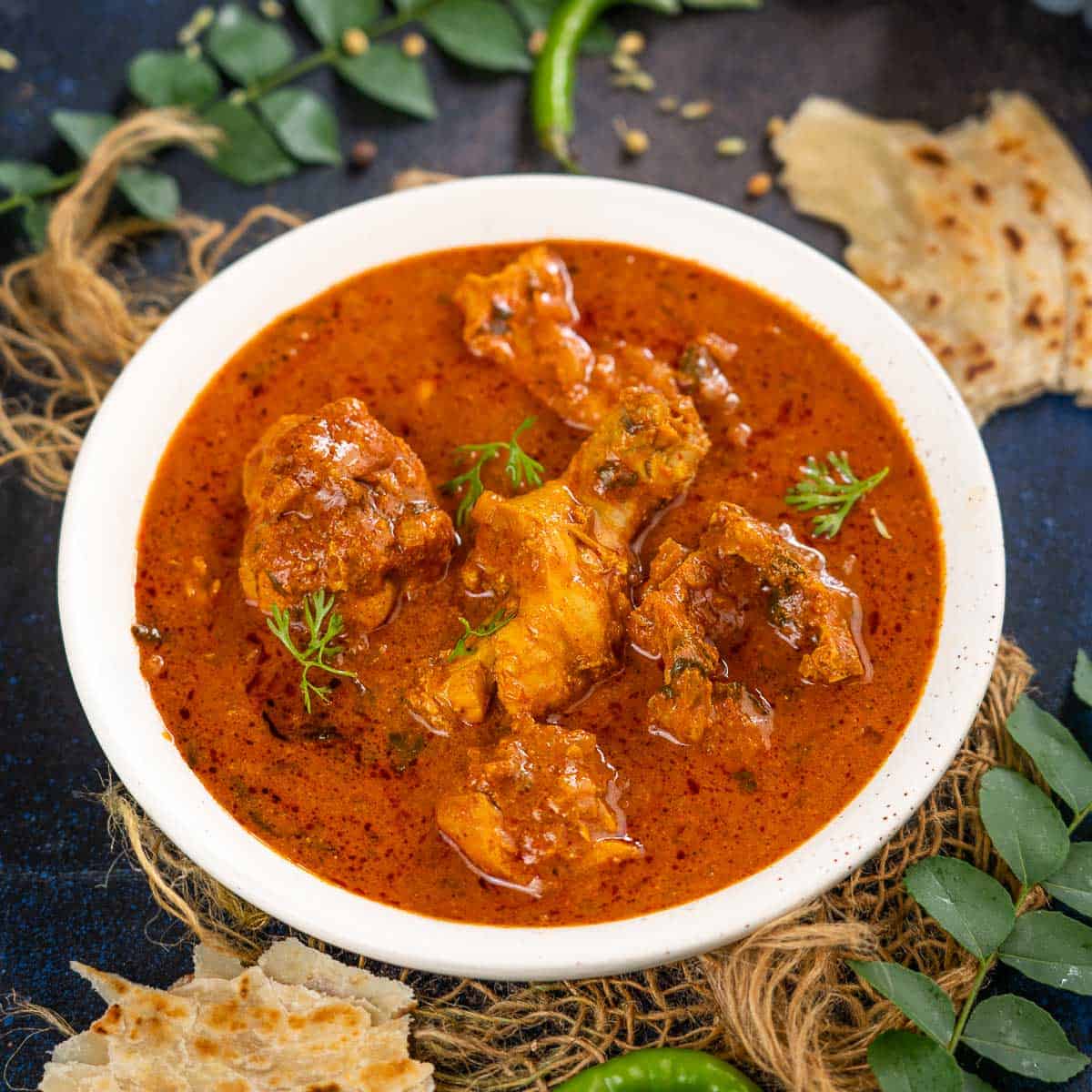 Parotta With Chicken Fry