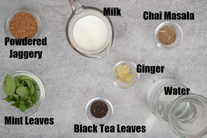 Pudina Chai Recipe (Indian Mint Tea) + Video
