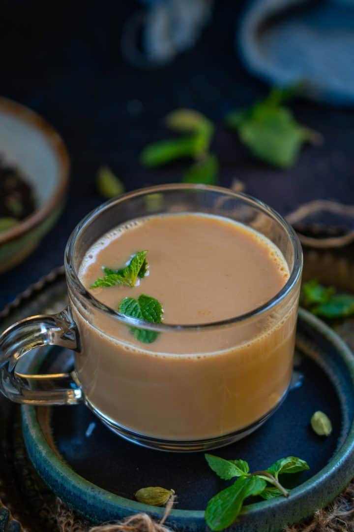 Mint Chai Recipe (Pudina Tea) - Whisk Affair