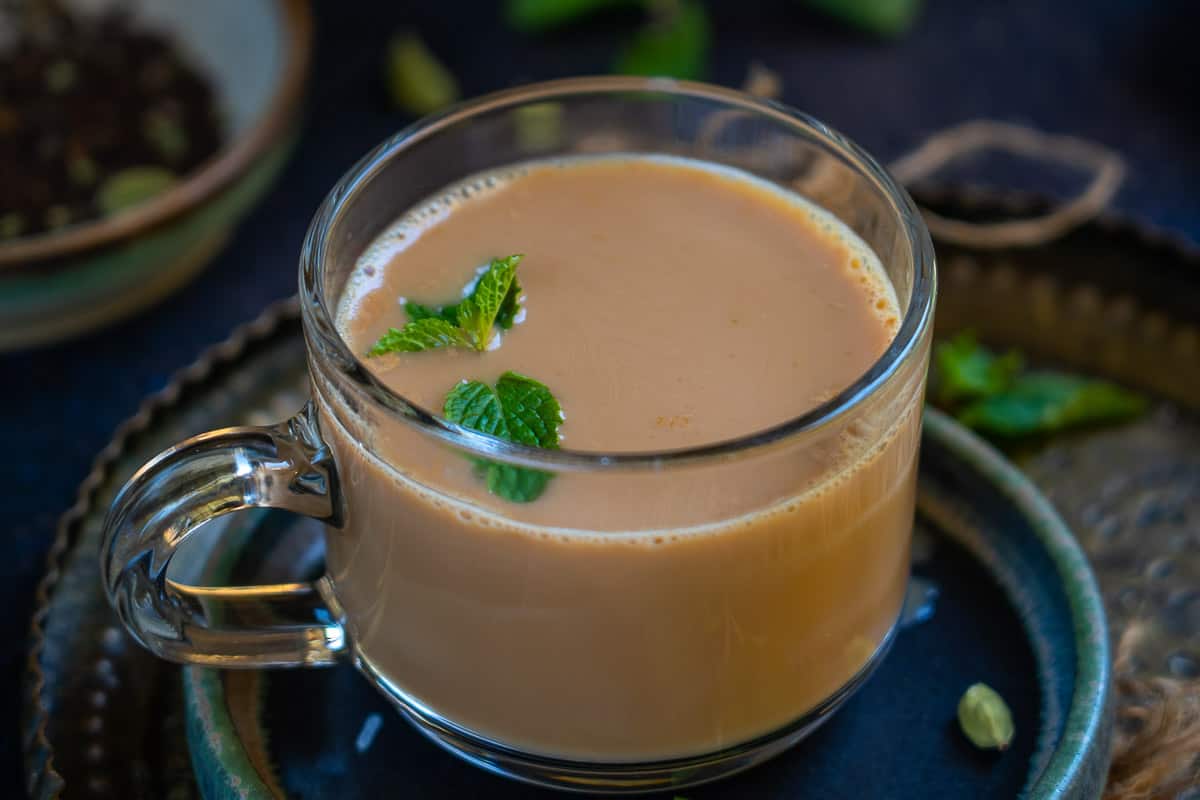 Mint Chai Recipe (Pudina Tea) - Whisk Affair