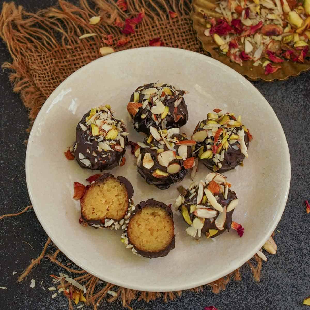 Gulab Jamun Truffles Recipe