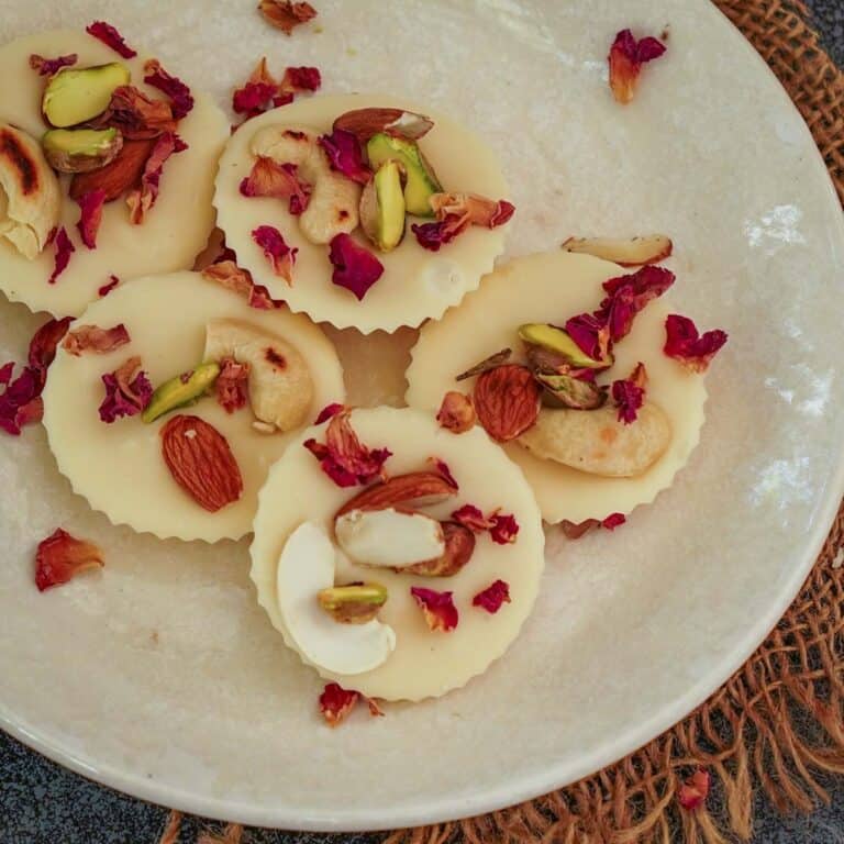 White Chocolate Nuts Cups Recipe - Whiskaffair