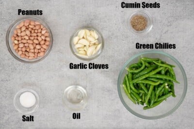 Green Chilli Thecha Recipe (Maharashtrian Hirvi Mirchi Chutney)