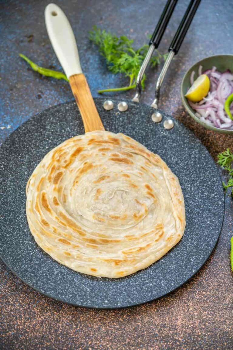 Paneer Kathi Roll Recipe (Paneer Wrap) - Whiskaffair