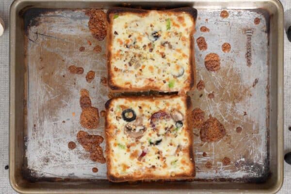 Pizza Lava Toast Recipe (TikTok Viral) - Whiskaffair