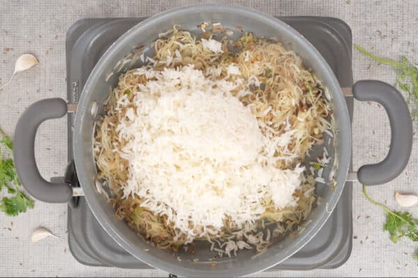 Cabbage Rice Recipe (Indian Style) - Whiskaffair