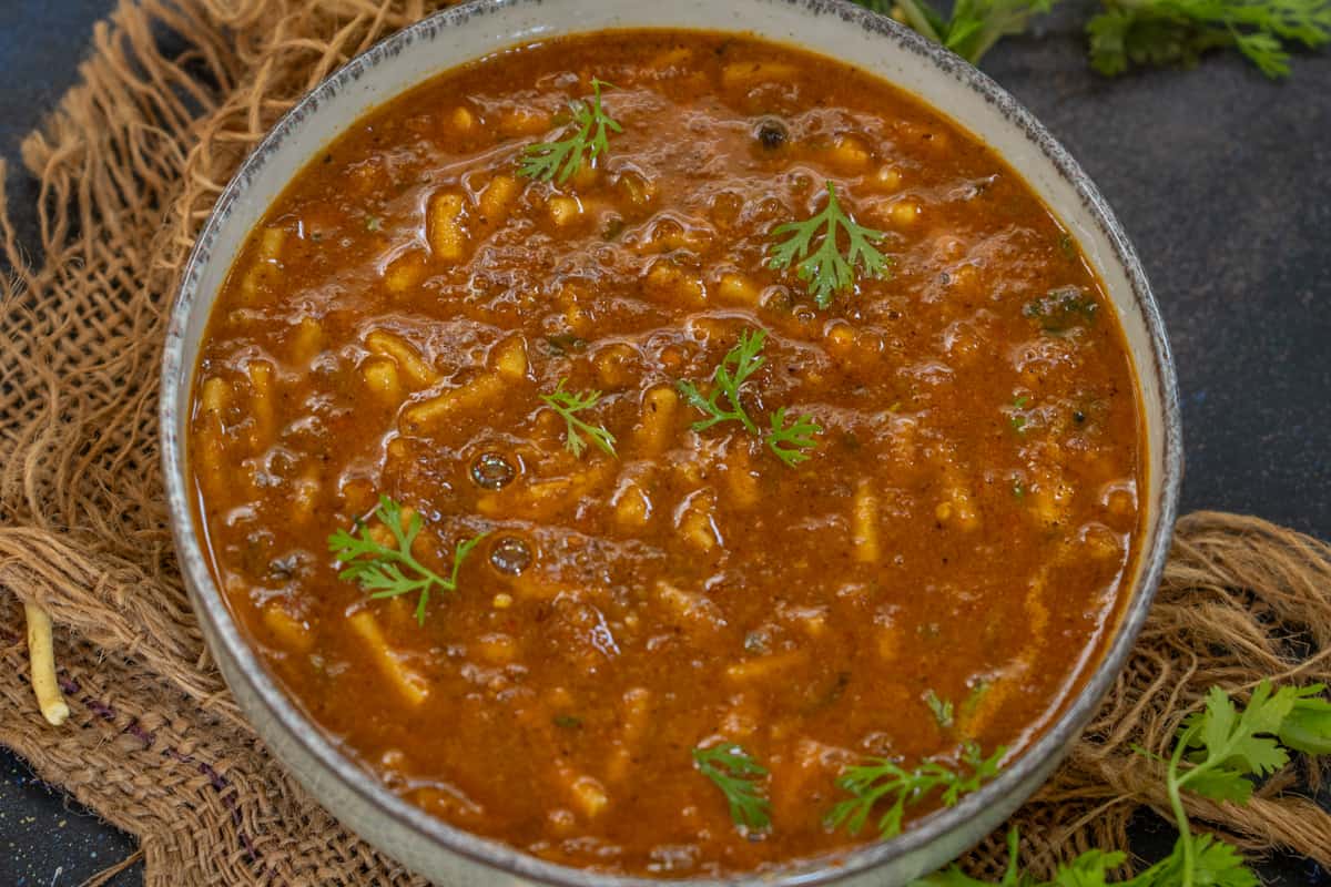 Shev Bhaji Recipe (Maharashtrian Style) - Whiskaffair