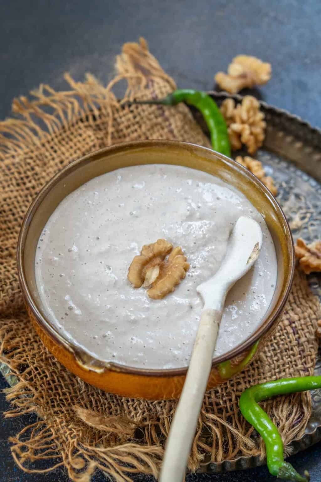 Walnut Chutney Recipe (Kashmiri Doon Chetin) - Whisk Affair